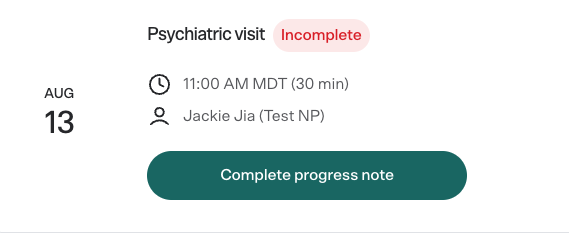 Creating and signing a session note in the Rula provider portal – Rula NP