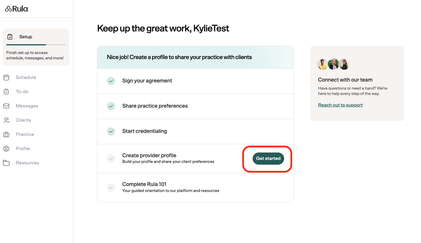 Setting up your Rula provider portal account – Rula NP