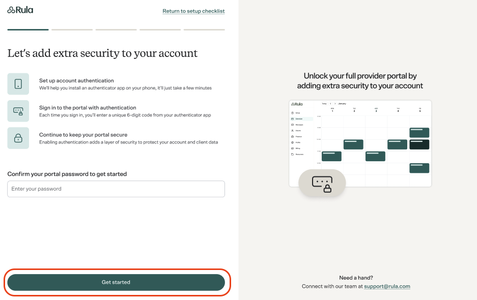 Setting up your Rula provider portal account – Rula NP