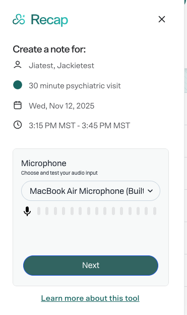 Recap: Rula's assistive note-taking tool – Rula NP
